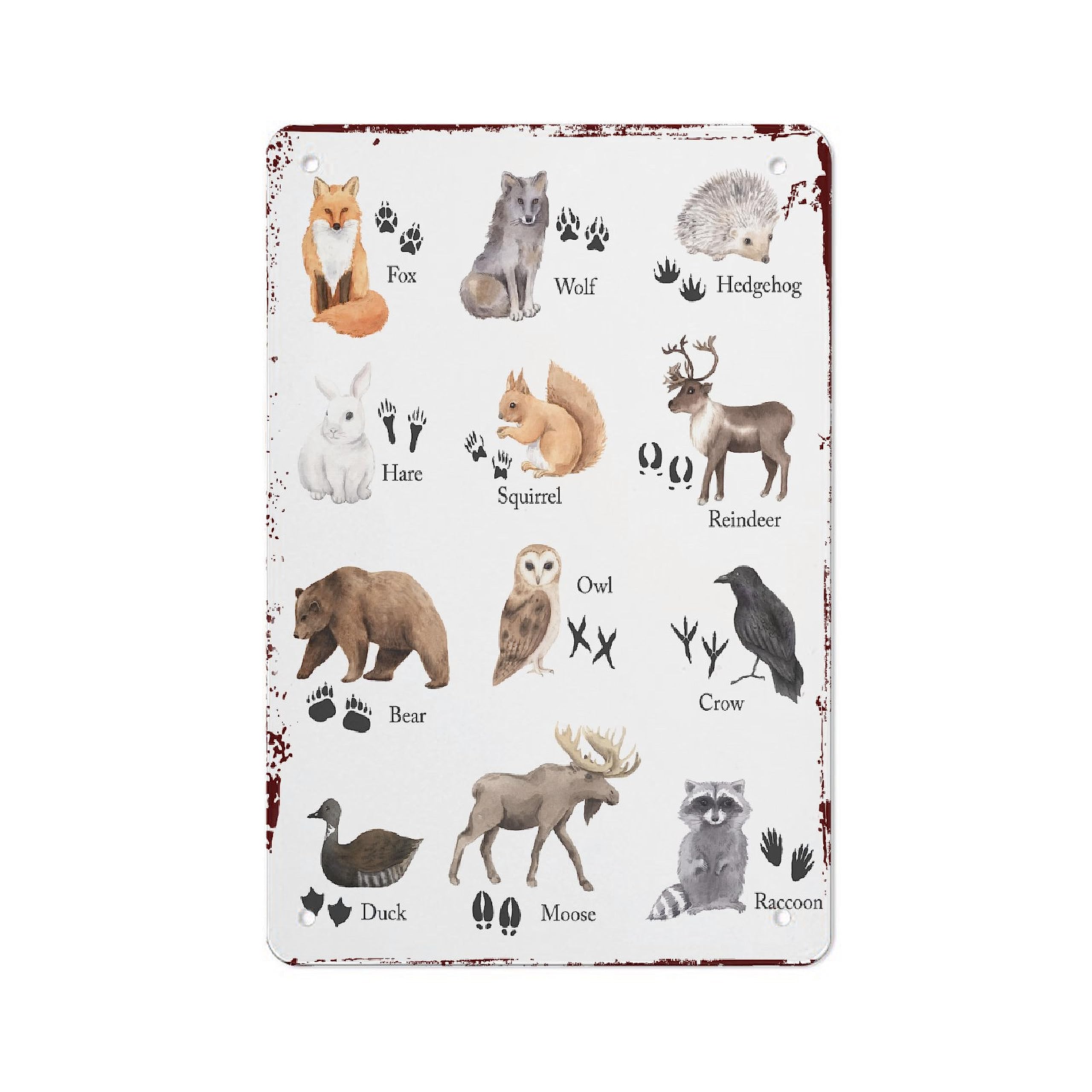 Farm Animal Footprints