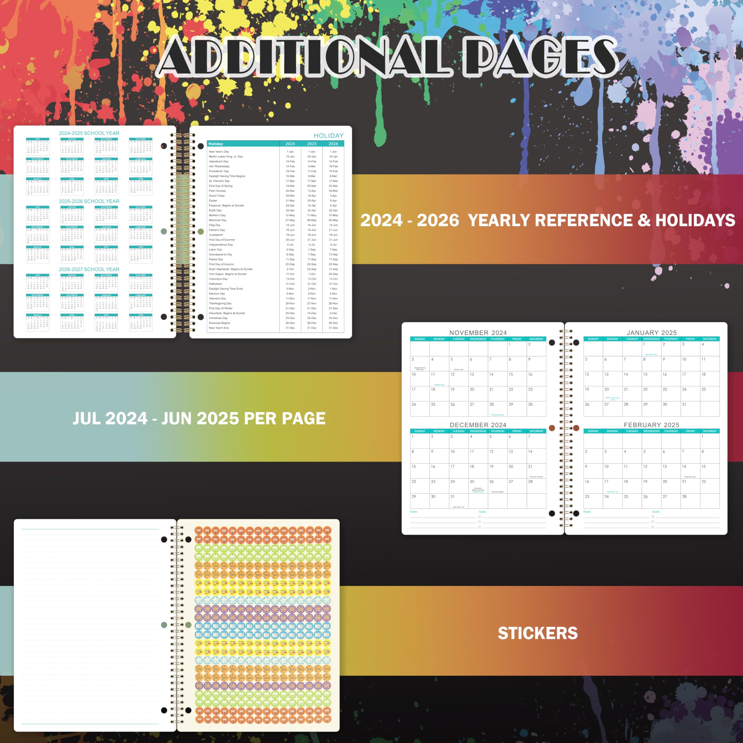 Snapklik.com : Student Planner 2024-2025 - School Planner From July ...