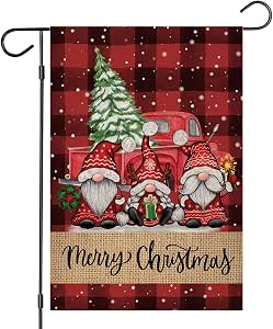Amazon.com : EKOREST Merry Christmas Garden Flags for Outside,Red ...