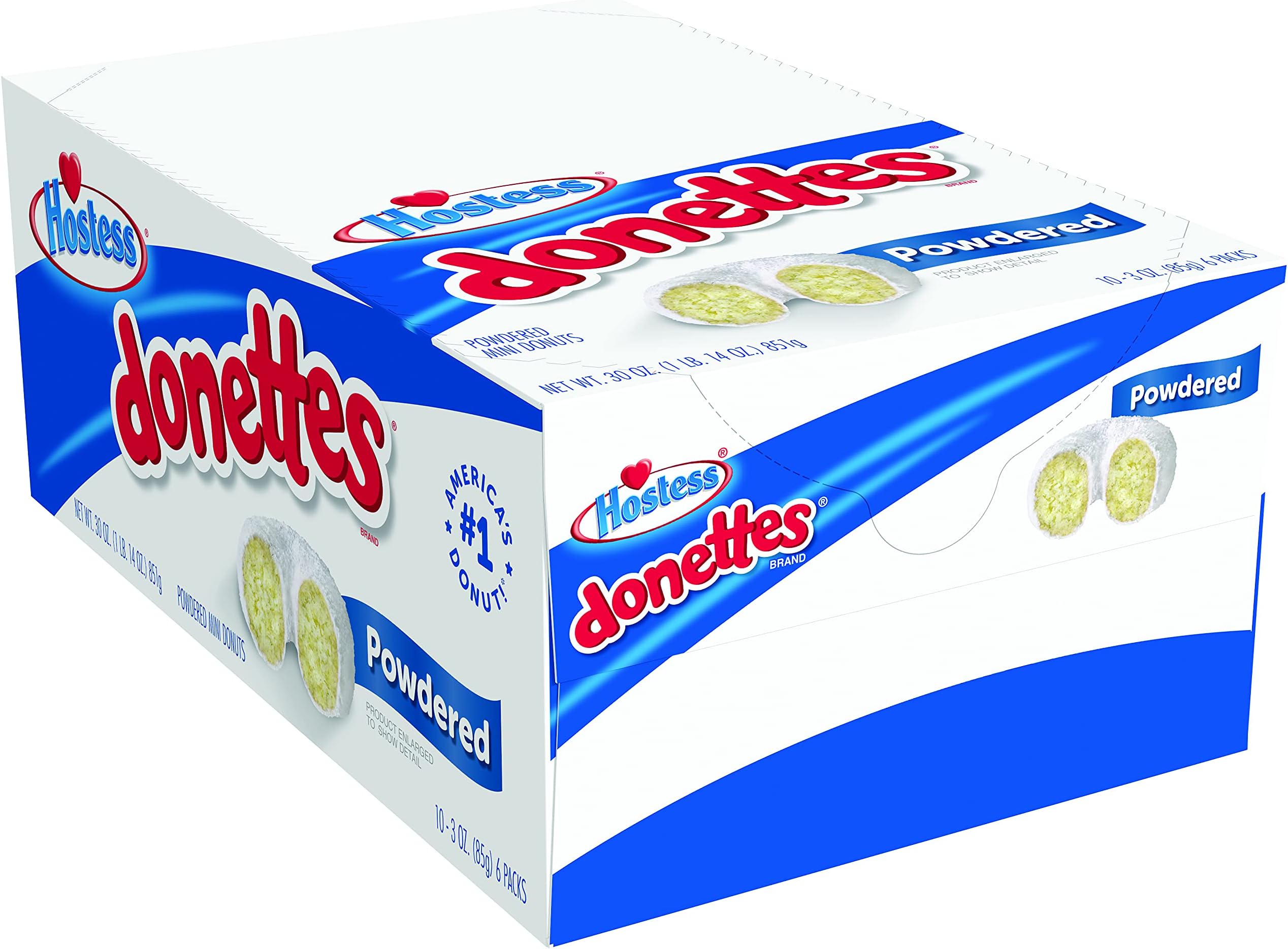 Amazon.com: Hostess Donettes Mini Donuts, Powdered, 3 ounce (Pack of 10 ...