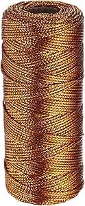 Amazon.com: HARFINGTON 328 Feet/109 Yards Metallic Cord Copper Twine 1 ...