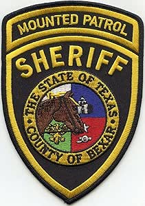 Amazon.com: Bexar County Texas TX Horse Mounted Patrol Sheriff Police Patch : Clothing, Shoes ...