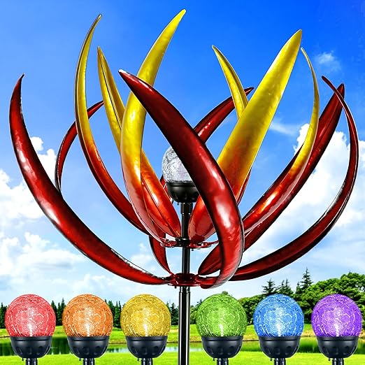 Amazon.com: Wind Spinners Outdoor for Yard and Garden - Wind Sculptures ...
