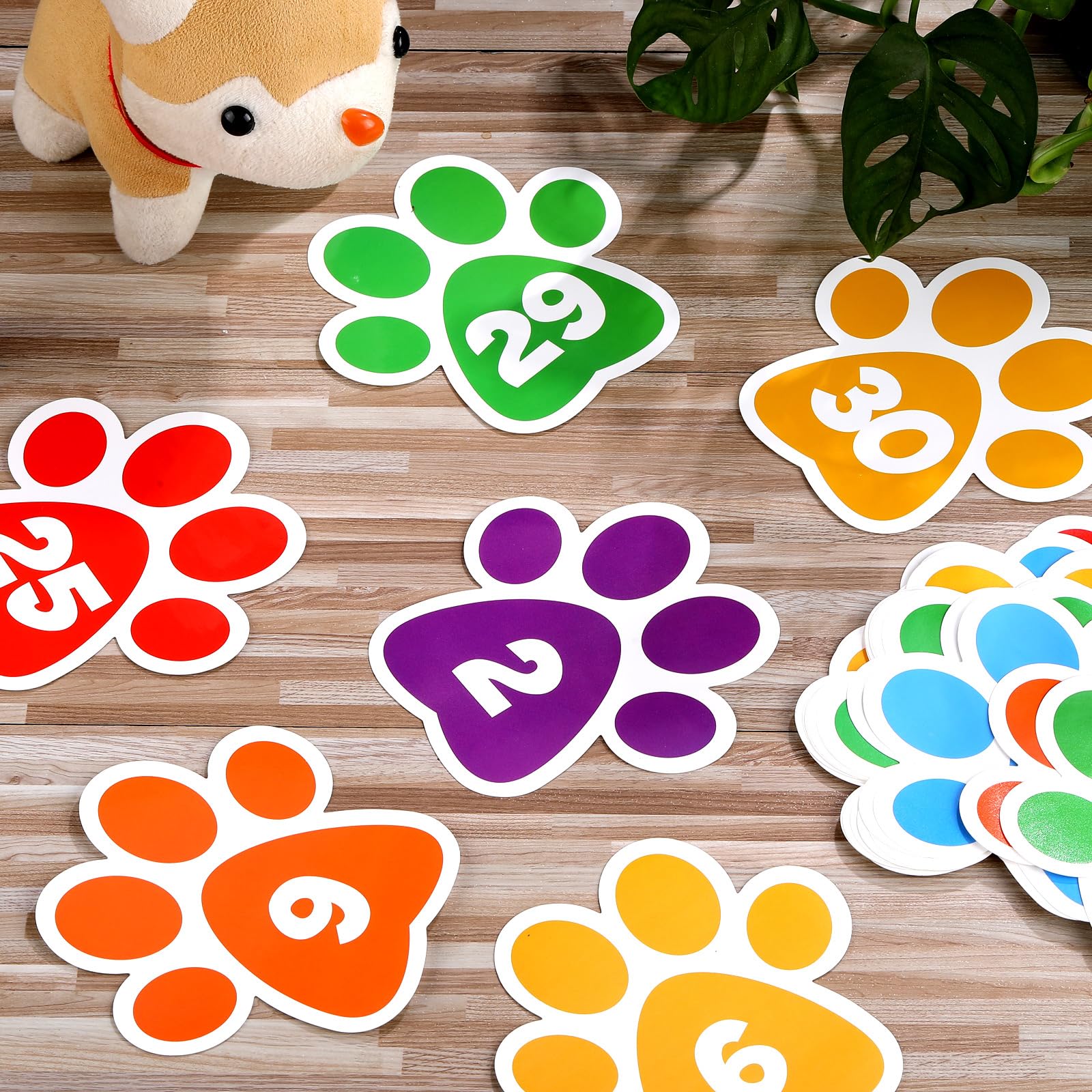 Floor Decals For Classroom Paw Print Floor Decals - 32 Pack Classroom ...