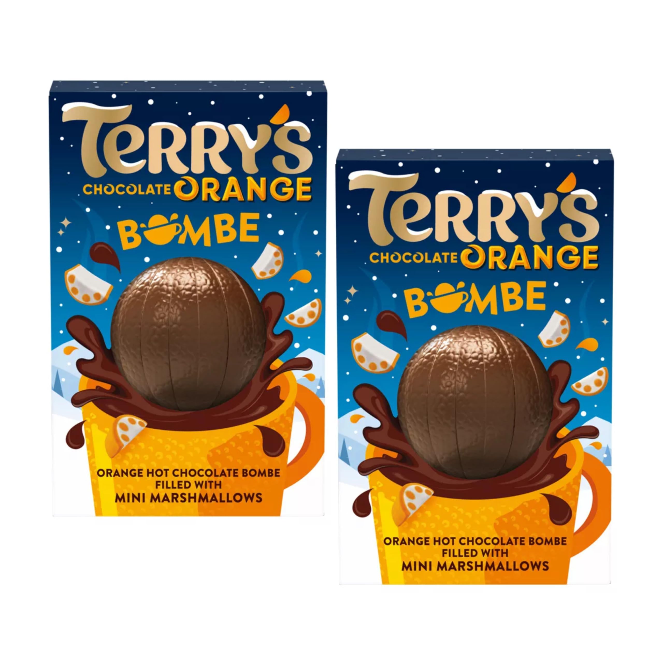 2x Terrys Chocolate Orange Bombe | Milk Chocolate Bombs with Mini ...