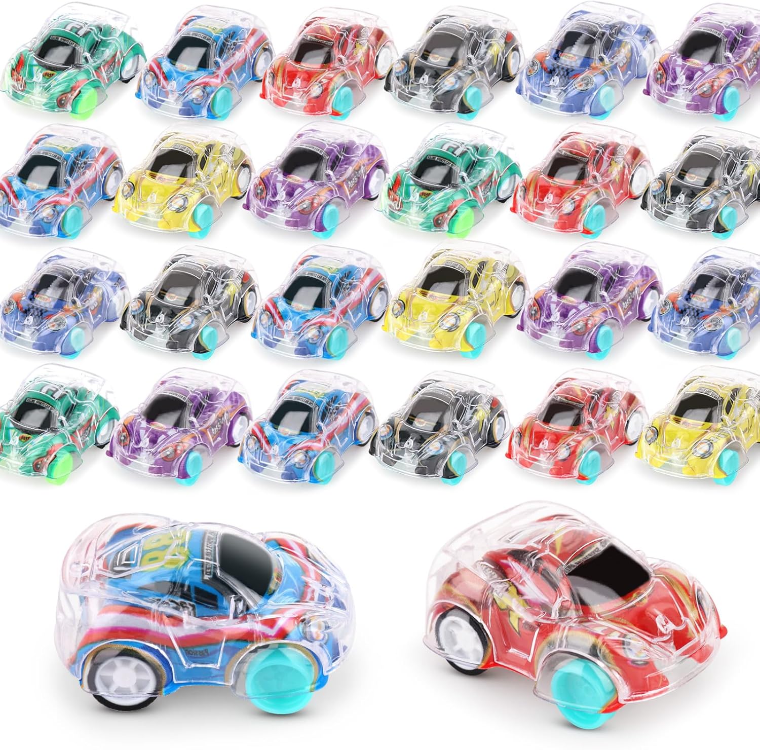 Amazon.com: 36 Pcs Mini Pull Back Cars Set,Racing Car Party Favors for ...