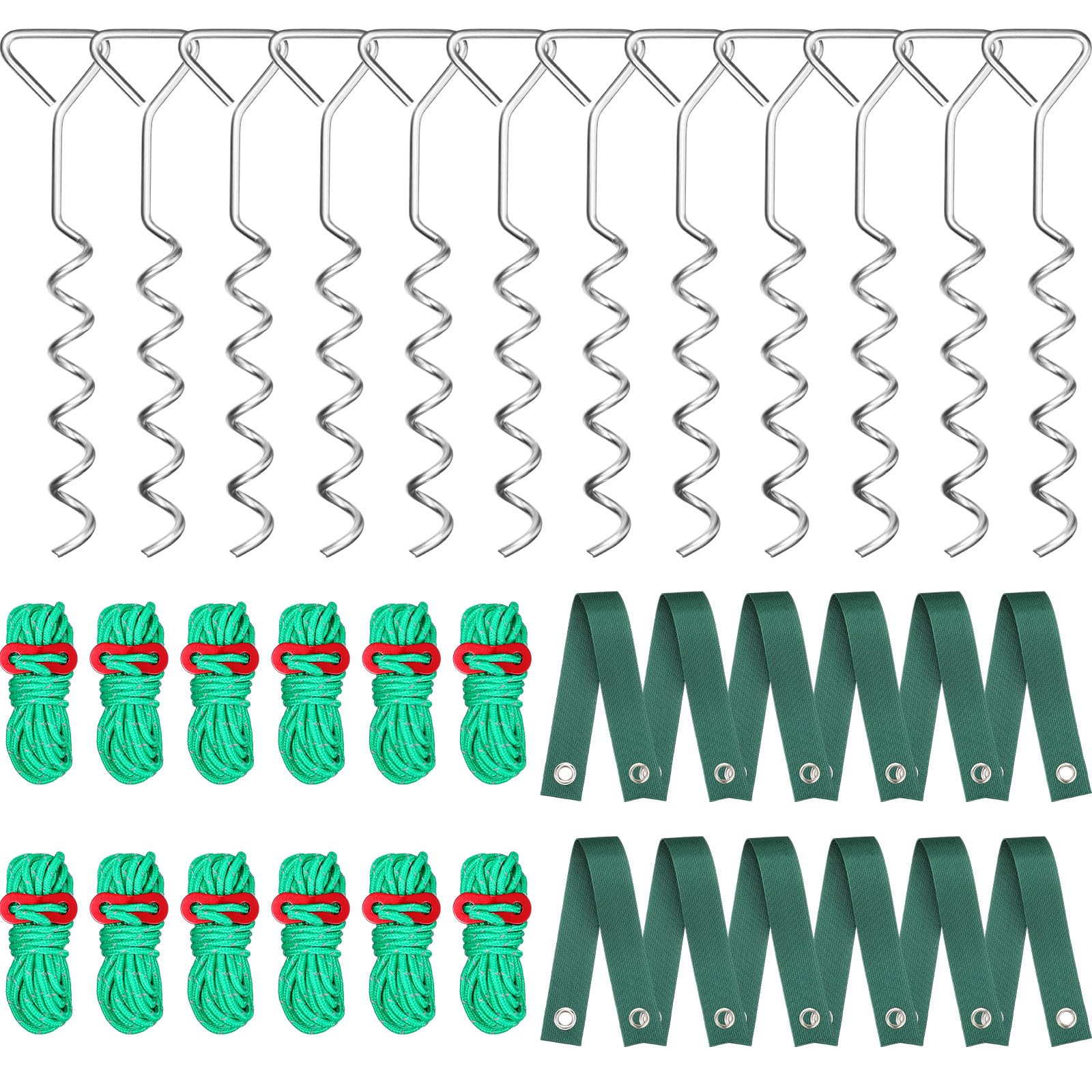 Amazon.com : Sintuff 12 Set Tree Stakes and Supports Kit for Leaning ...