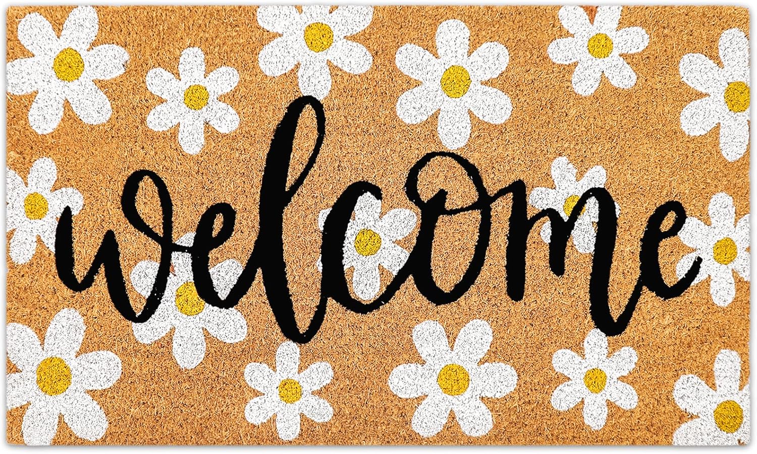 Amazon.com: JarThenaAMCS Spring Flower Welcome Doormat Daisy Natural ...