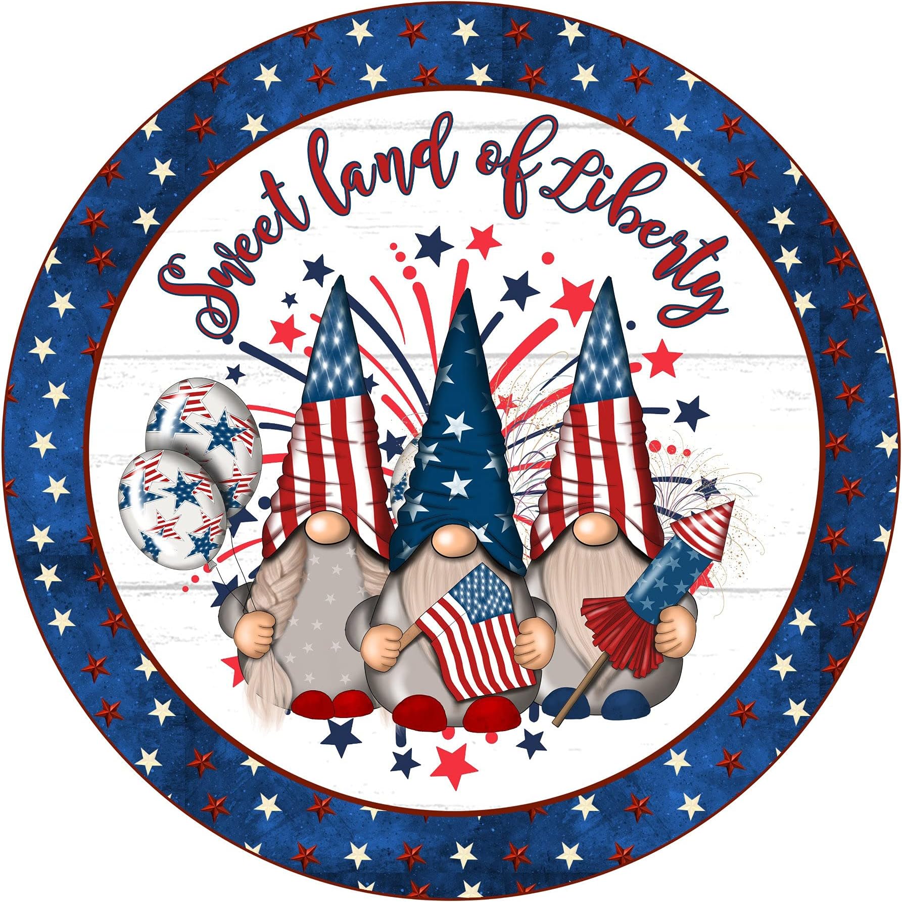 Amazon.com: Round Metal Tin Sign Rustic Wall Decor Wall Plaque Round ...