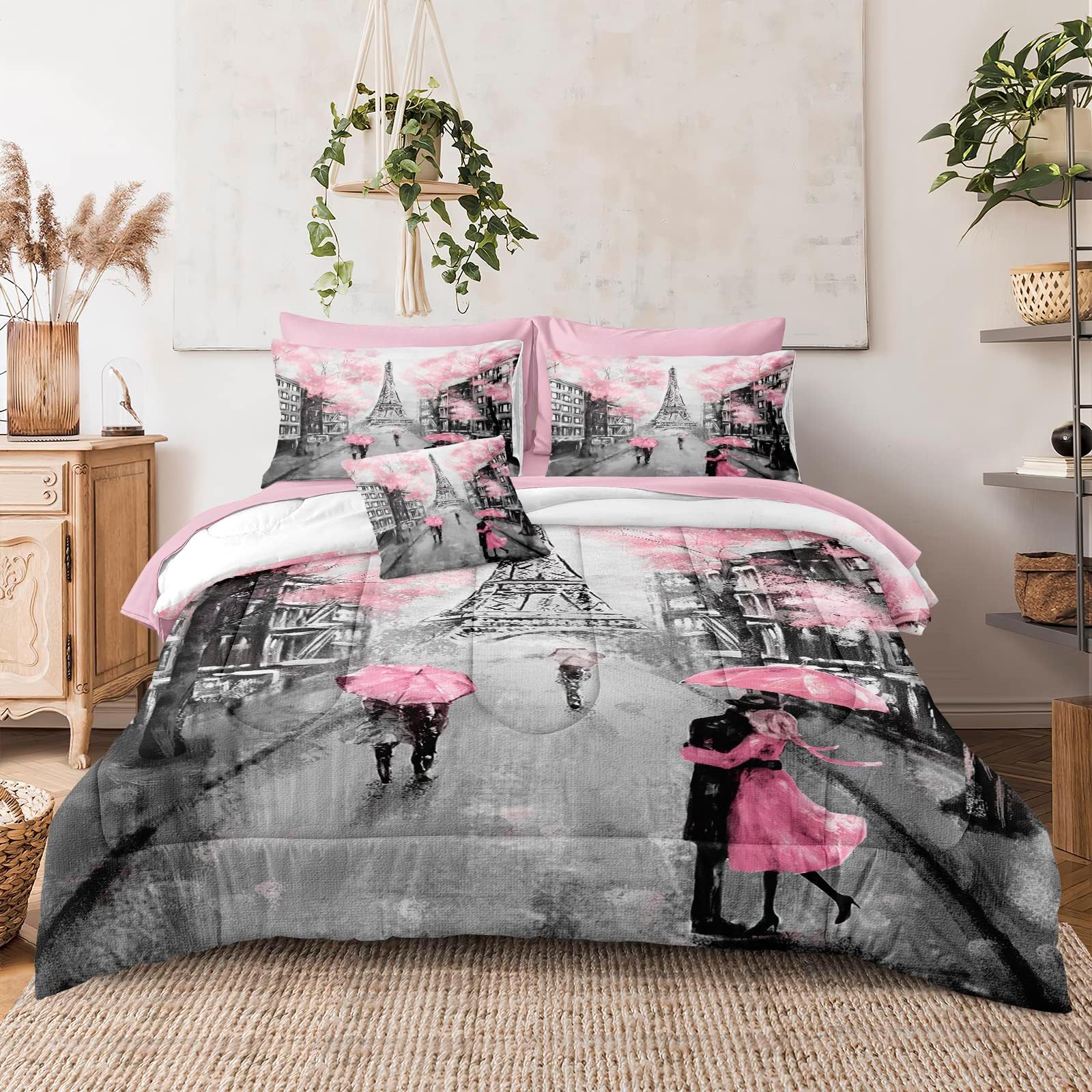 Amazon.com: Sapphire Home Queen Size Comforter Set 7, Piece Bed in a ...