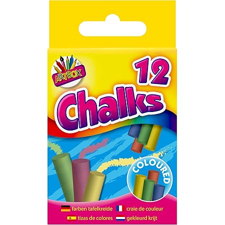 Chalks - Assorted Colours (Pack of 50) : Amazon.co.uk: Toys & Games