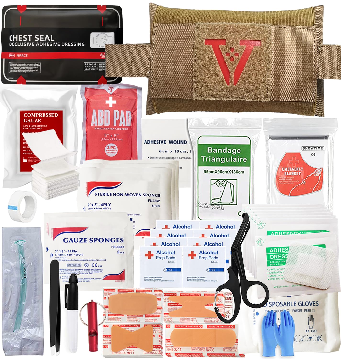 Amazon.com: PATVOTOP Small Compact IFAK Med Trauma Kit for Everyday ...