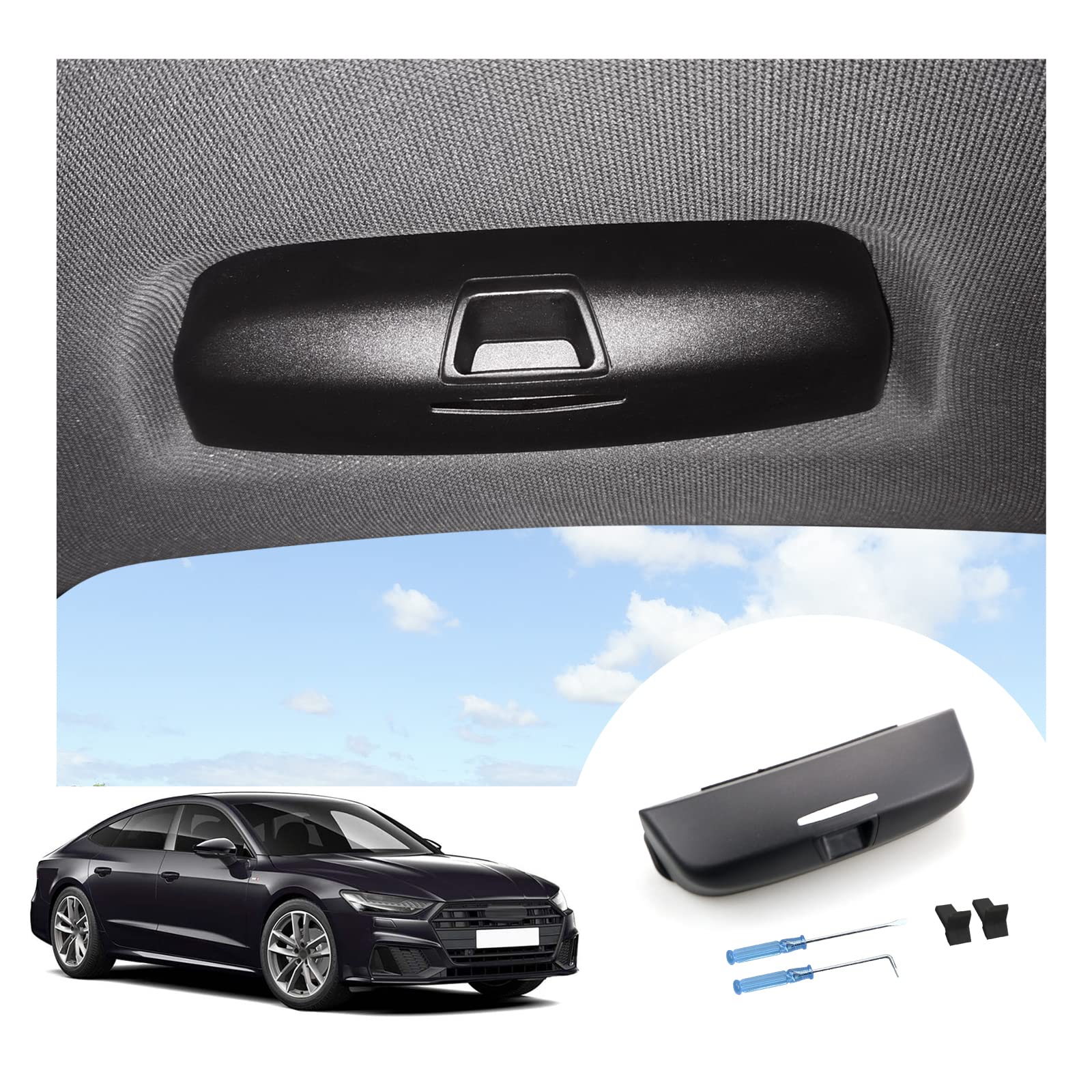 LFOTPP Glasses Case for Audi A3 8V A4 B8 B9 A5 A6 C7 C8 Q3 8U Q5 Q7 ...