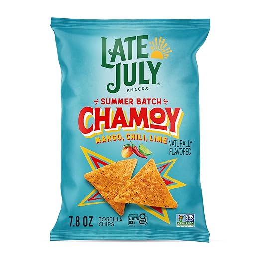 Amazon.com : Late July Chamoy Flavored Tortilla Chips, 7.8 Oz Bag ...