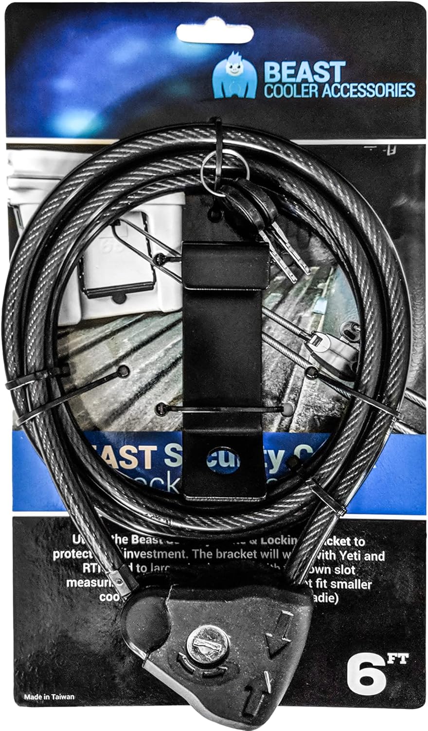 Amazon.com : Cable Lock and Bracket in One! Compatible with Yeti & RTIC ...