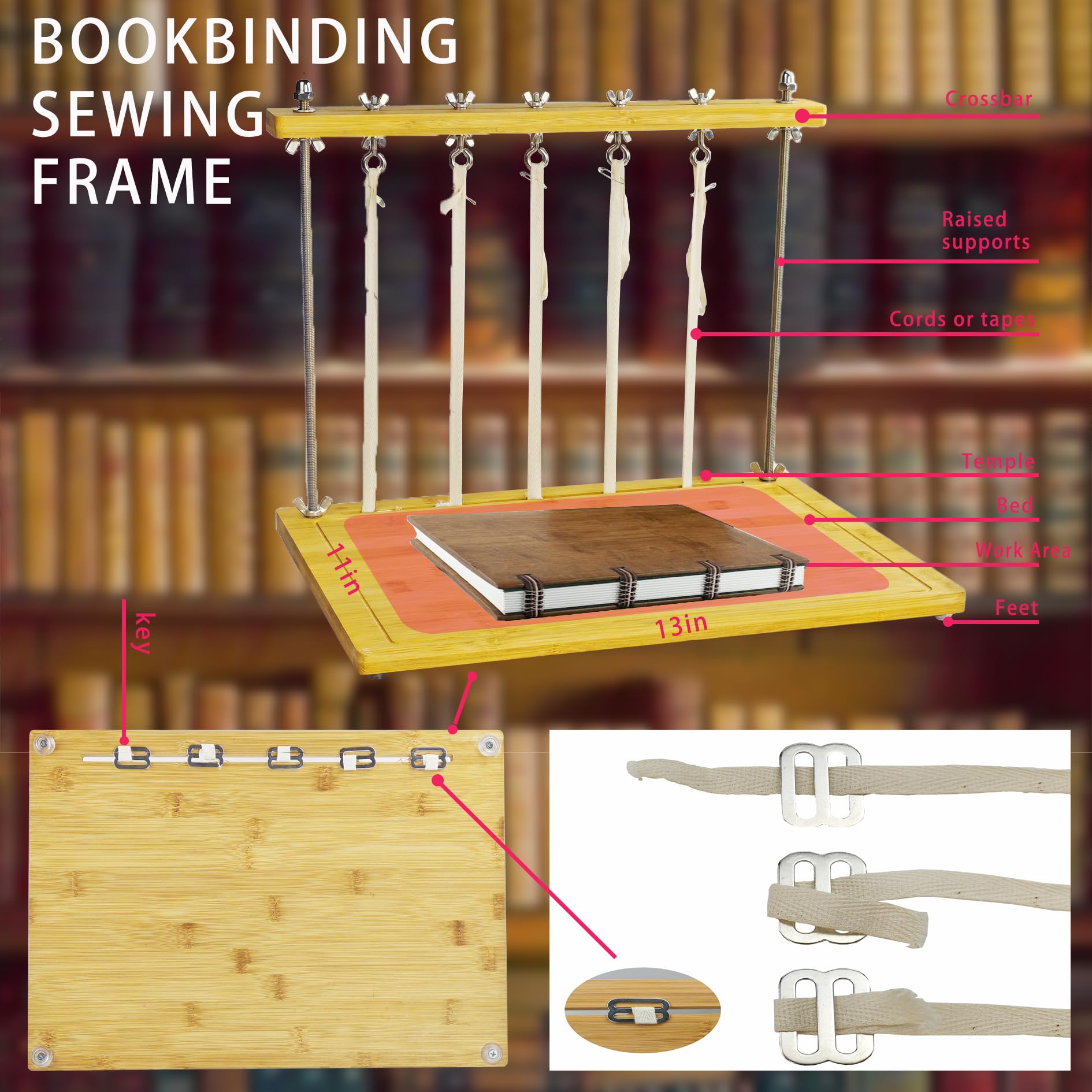 Snapklik.com : Bookbinding Sewing Frame Set,Hand Make Bookbinding Kits ...