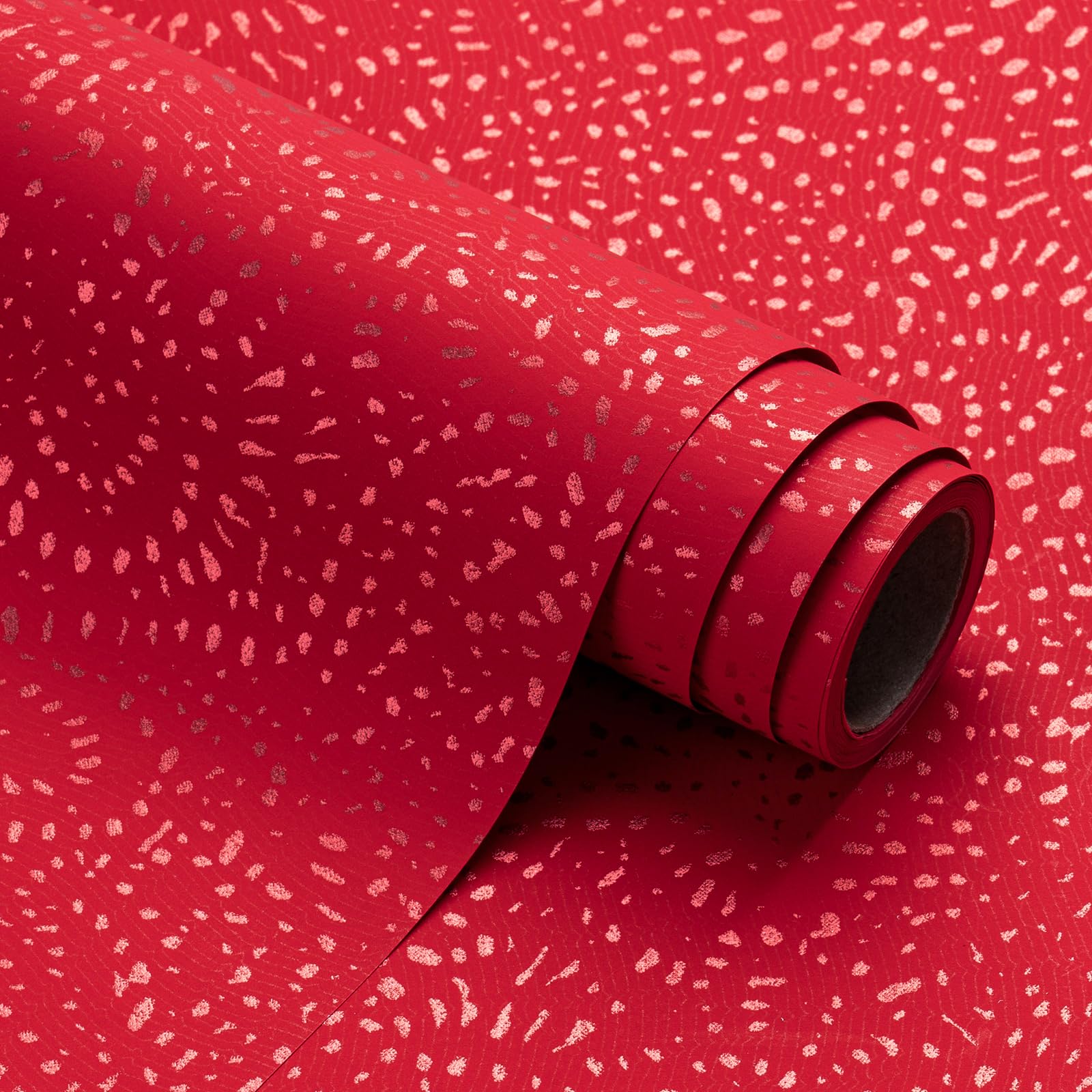 Amazon.com: WRAPAHOLIC Red Wrapping Paper Roll - Mini Roll - 17 Inch x ...