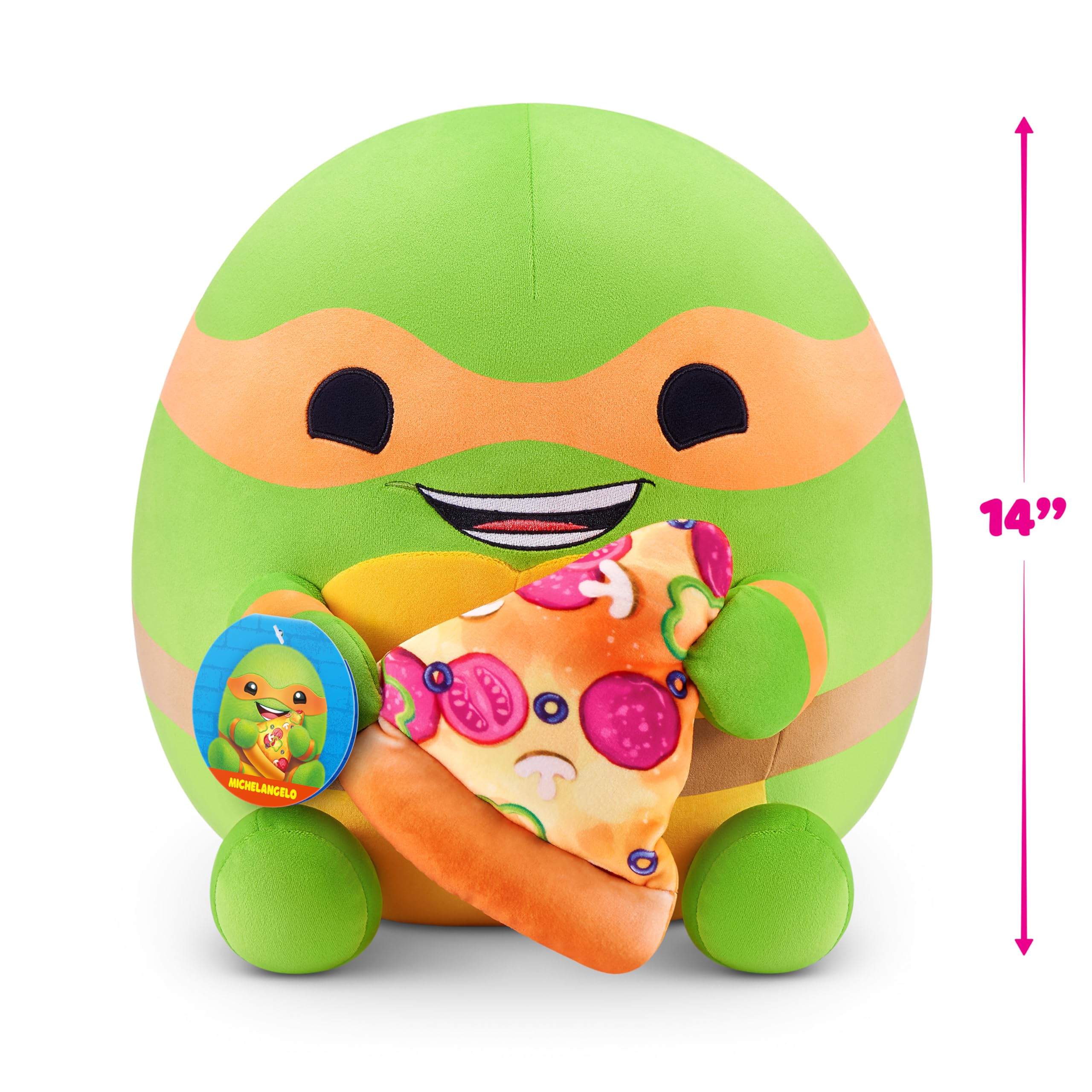 Snapklik.com : Snackles Ninja Turtles Michelangelo 14" Plush By ZURU ...