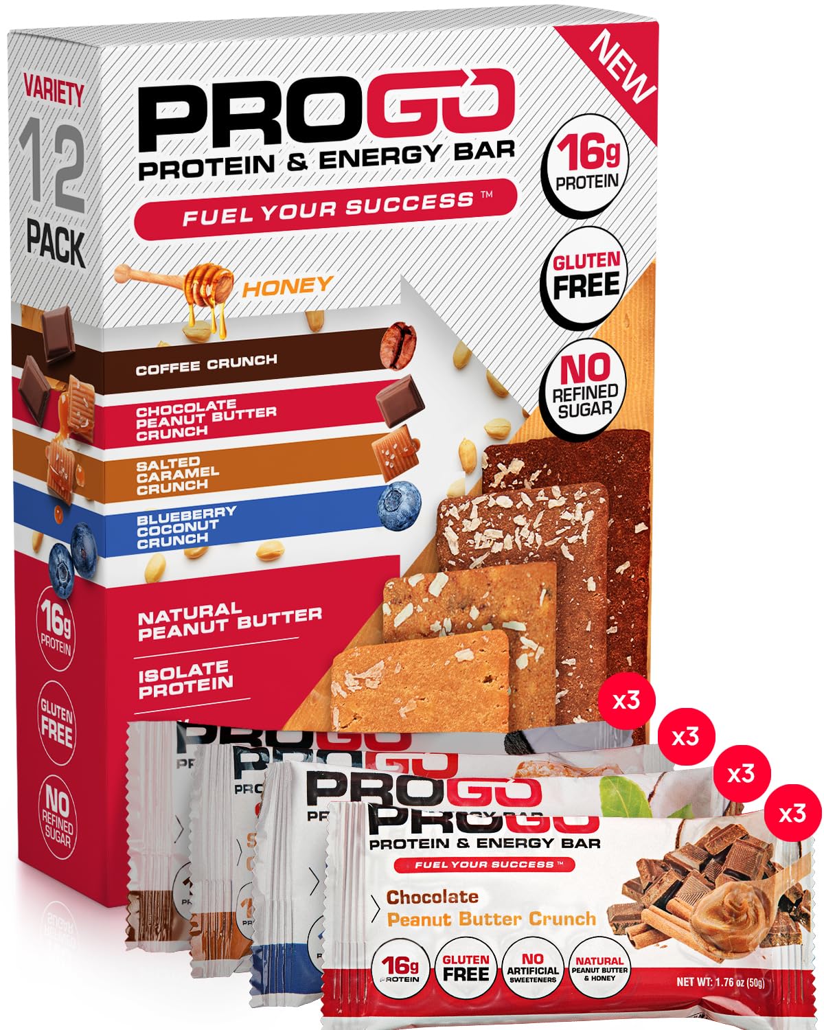 ProGo Protein Bars | High Protein Energy Bars | Protein Bars Variety ...