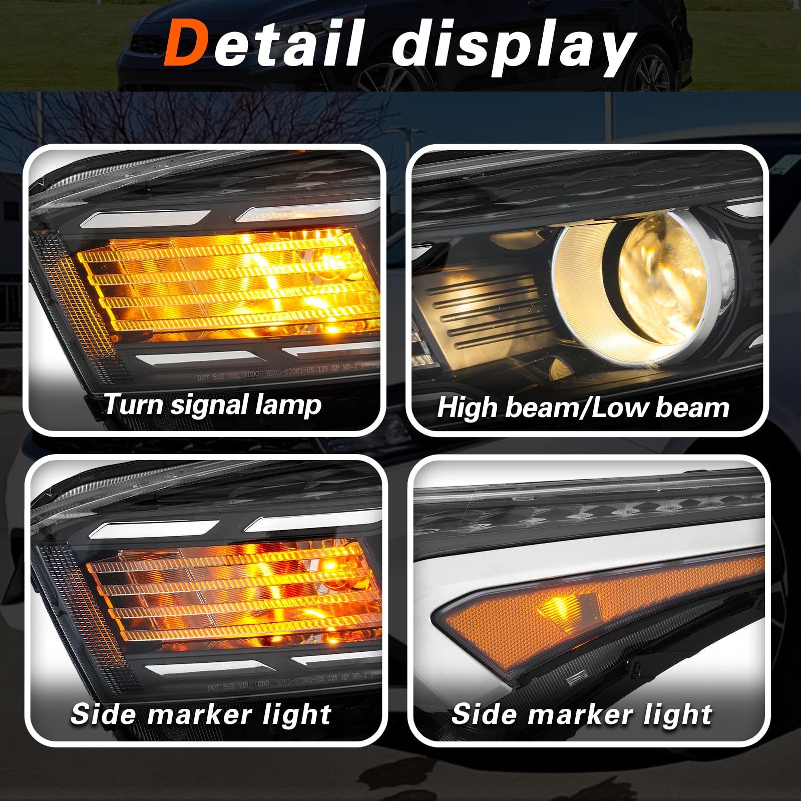 Snapklik.com : TODO Headlight Assembly For 2022 2023 2024 Kia Forte ...
