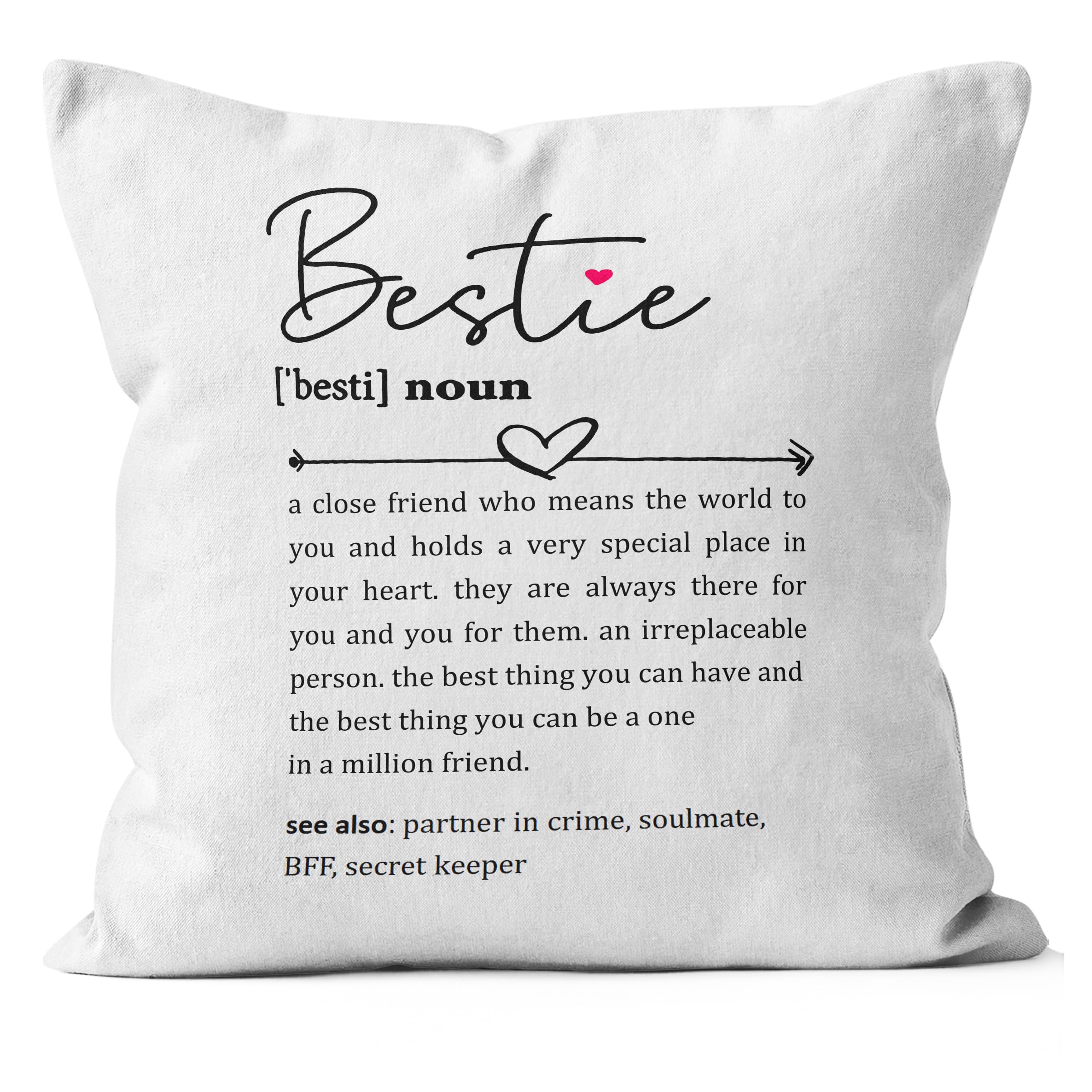 Amazon.com: QGFM Bestie Gifts for Women,Bestie Definition Pillow Covers ...