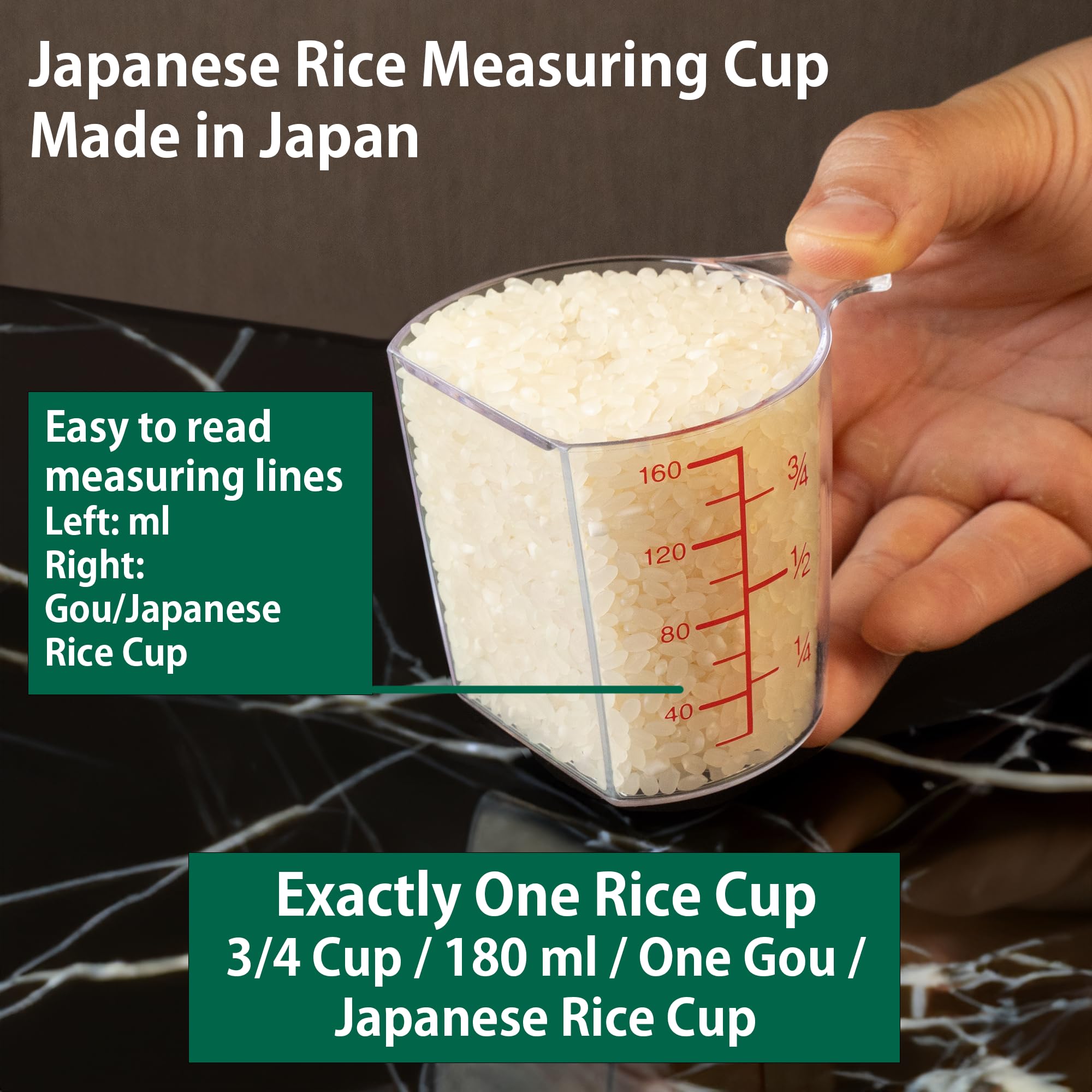 Measuring 1 Cup Of Rice Sake/Rice Measuring Cup 1 Gou – Bernal