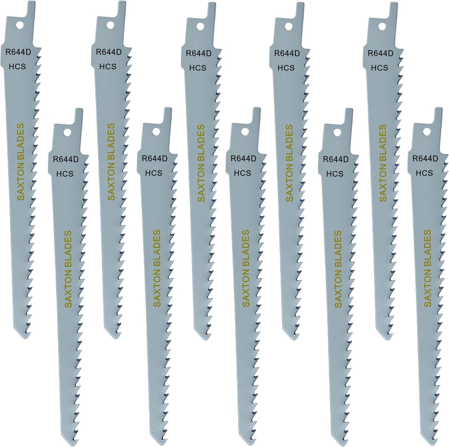10x Saxton Blades 150mm Reciprocating Sabre Saw Wood Blades R644D for ...