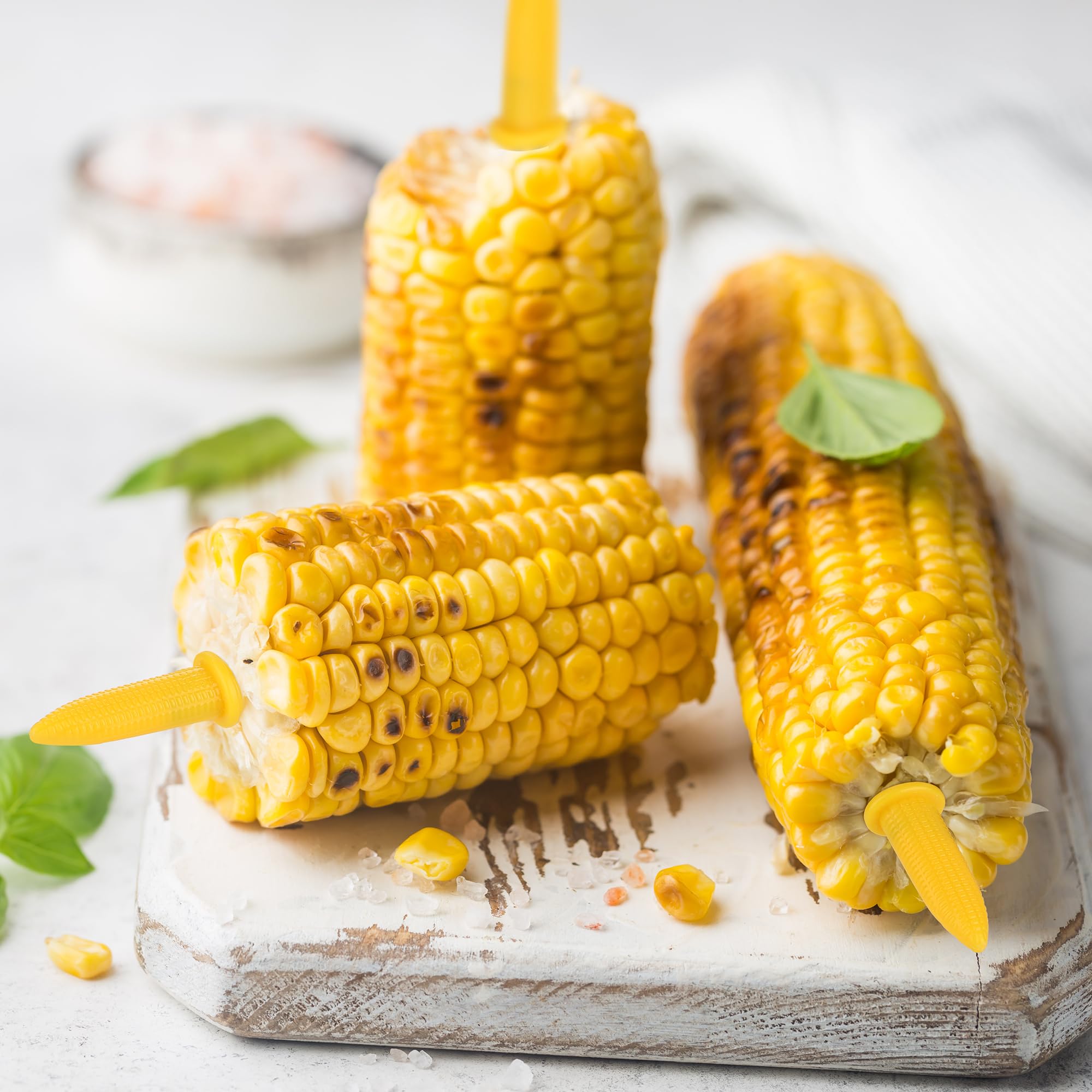Snapklik.com : Elcoho 50 Pieces Stainless Steel Corn Holders Corn On ...