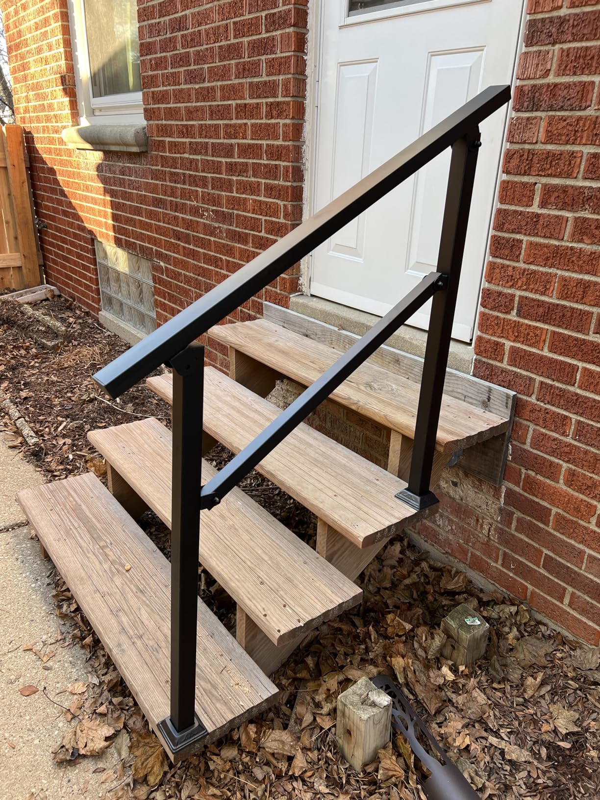 $9/mo - Finance VIVOSUN Outdoor Handrail, 3-4 Step Stair Handrail, 40 ...