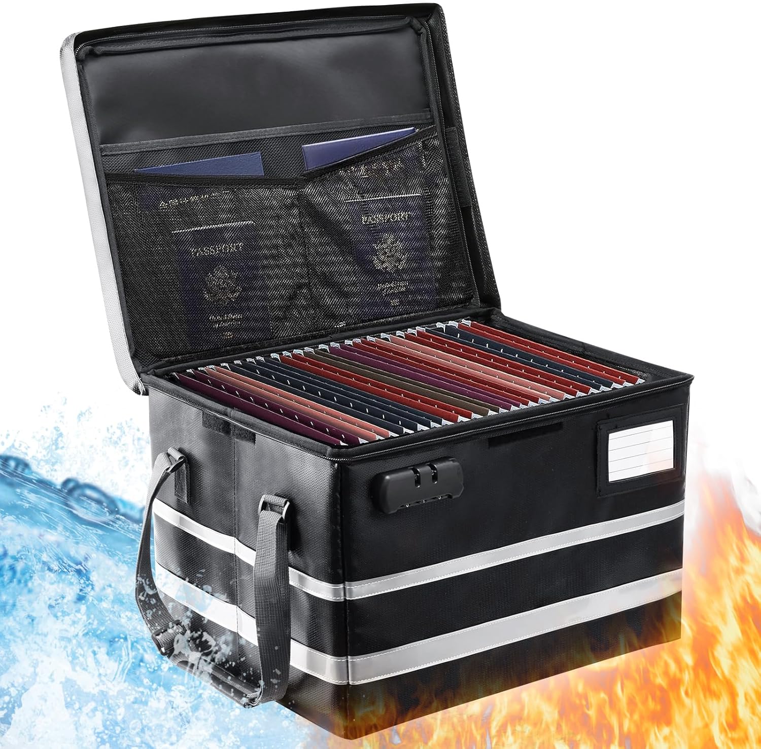 Amazon.com: WANJOTEC Fireproof and Waterproof Document Box - Important ...