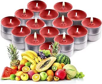 Amazon.com: Red Scented Tealight Candles - Pack of 30 Red Tea Lights ...