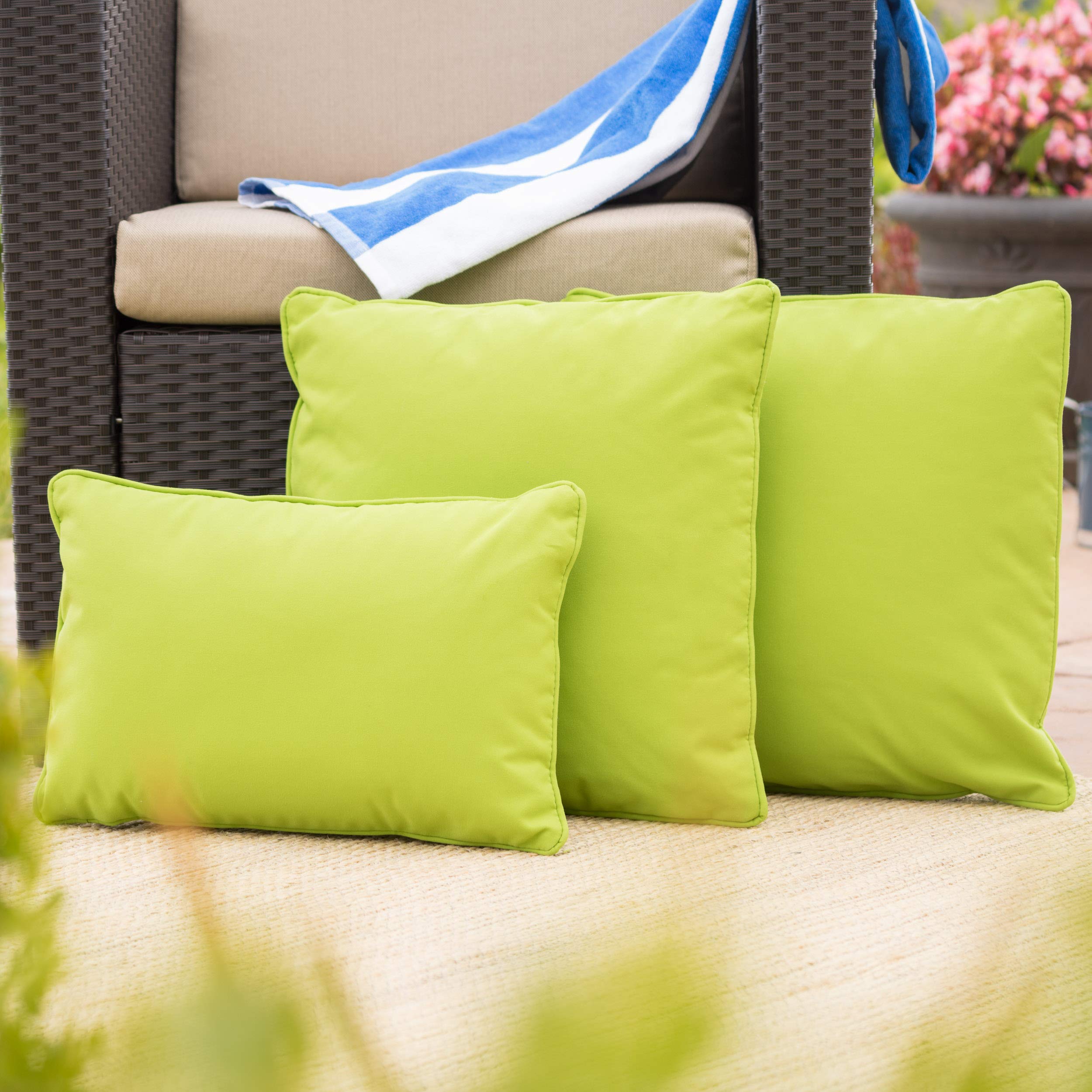 Amazon.com: GDFStudio Outdoor Patio Water Resistant Pillow Set (3 ...