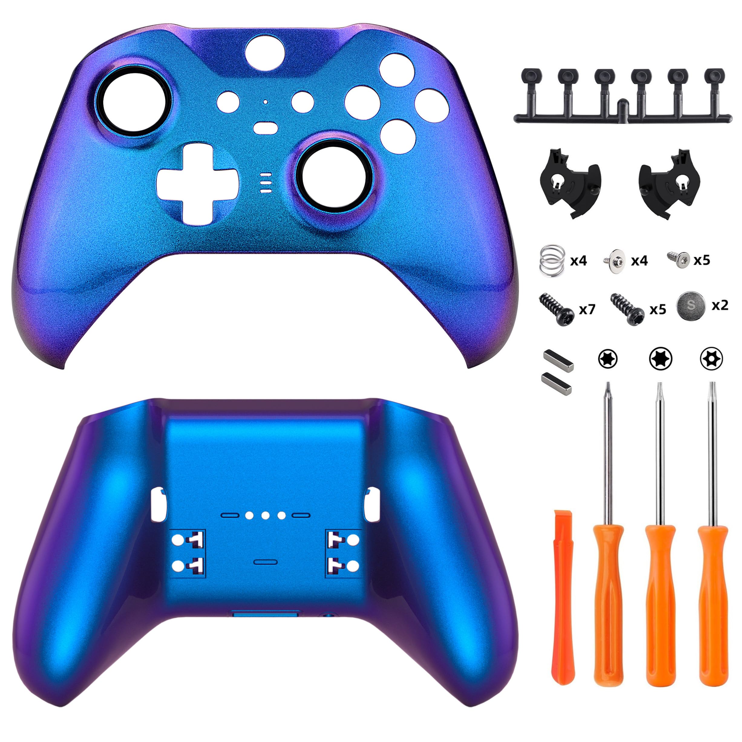 Amazon.com: eXtremeRate Faceplate Shell + Bottom Shell for Xbox Elite ...