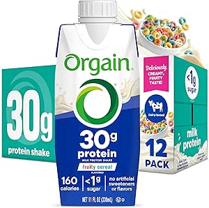 Amazon.com: Orgain 30g High Protein Shake, Dairy Isolate Milk Protein ...