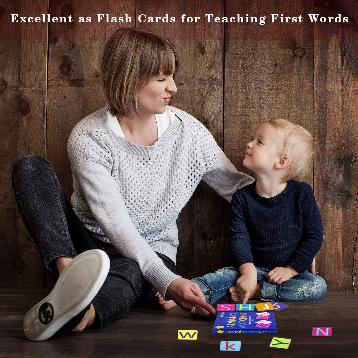 Buy Kids Memory Game Alphabet Matching Game Capital and Lowercase ...