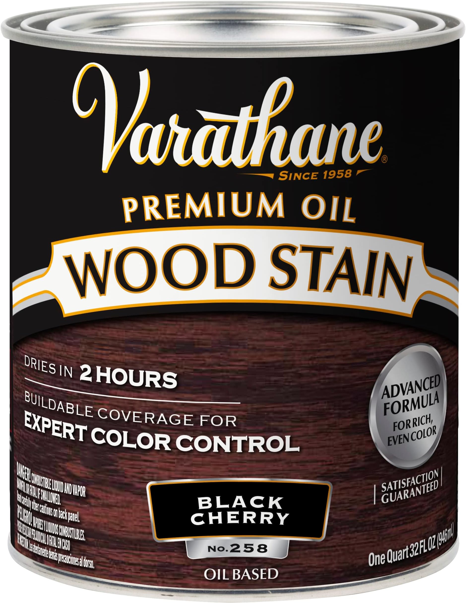RUST-OLEUM 243857 Varathane Quart Tint Base Stain - Household Wood ...