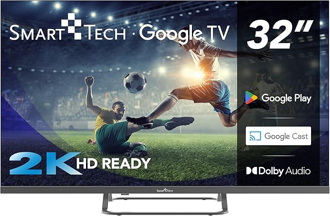 Smart Tech TV LED HD 32" (80 cm) Smart TV Google 32HG01V HDMI, USB ...