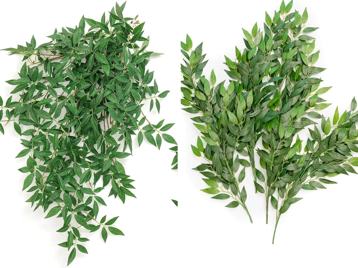 Amazon.com: Ling's Moment Artificial Italian Ruscus Greenery : Home ...