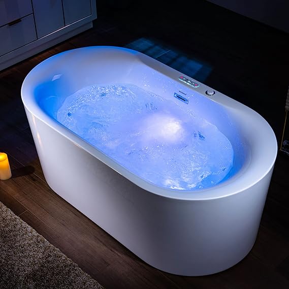 Amazon.com: WOODBRIDGE 59" x 31-1/2" Whirlpool Water Jetted and Air ...