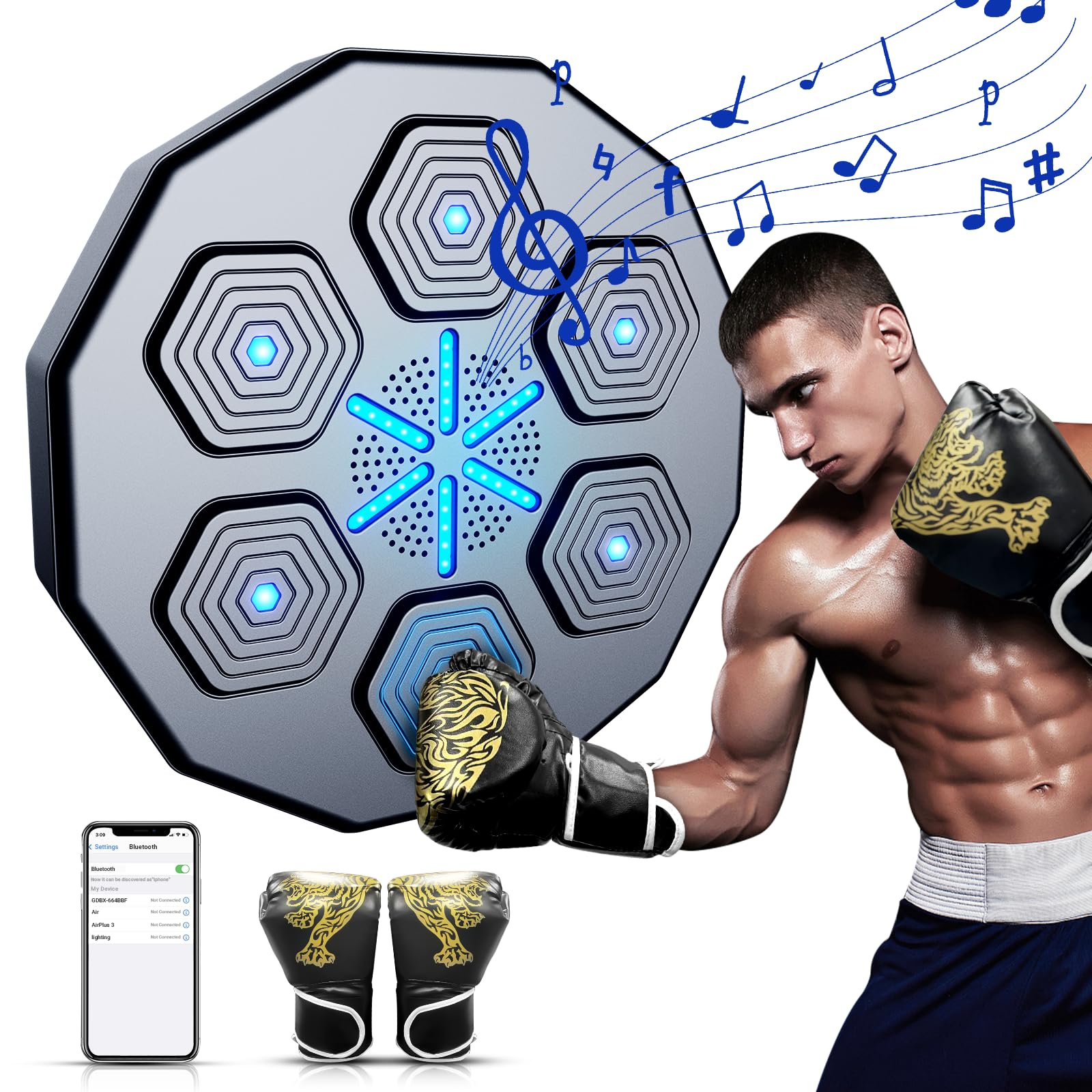 Buy XIYNBH Music Boxing Machine, Smart Electronic Bluetooth Music ...