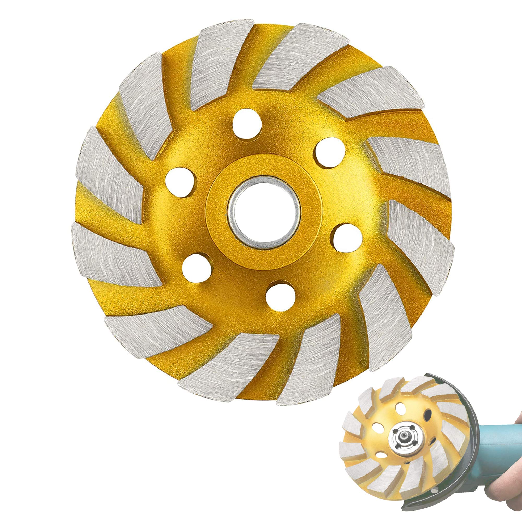 Snapklik.com : Concrete Grinding Wheel, 4 Double Row Diamond Cup ...