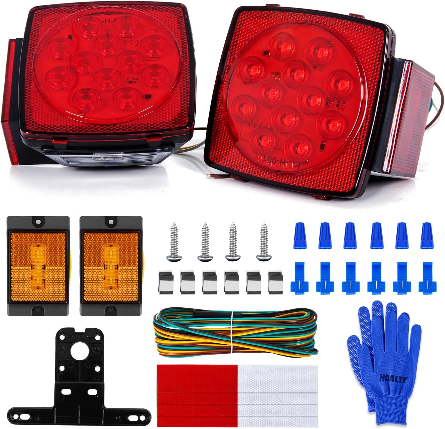Amazon.com: HQALTY IP68 Submersible LED Trailer Light Kit Stop Turn ...