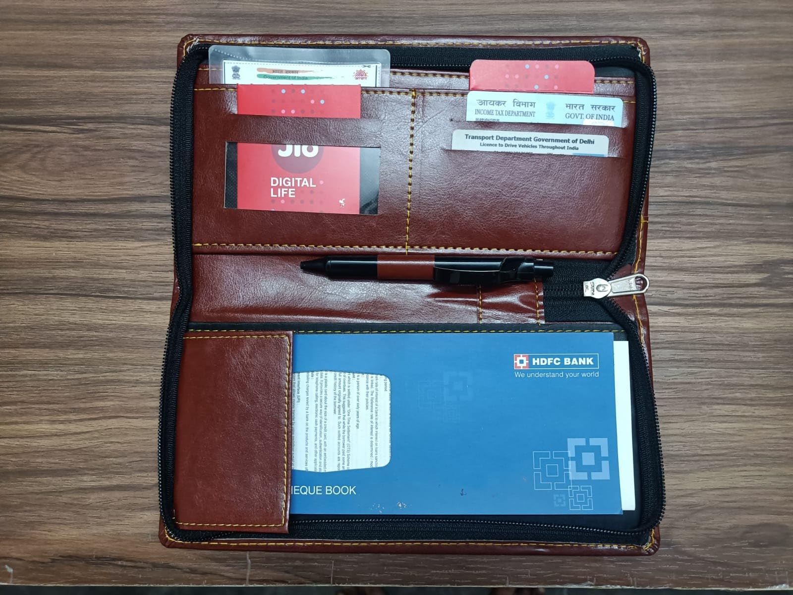 Celebr8 Cheque Book Holder with Multiple Organizers, Traveling Wallet ...