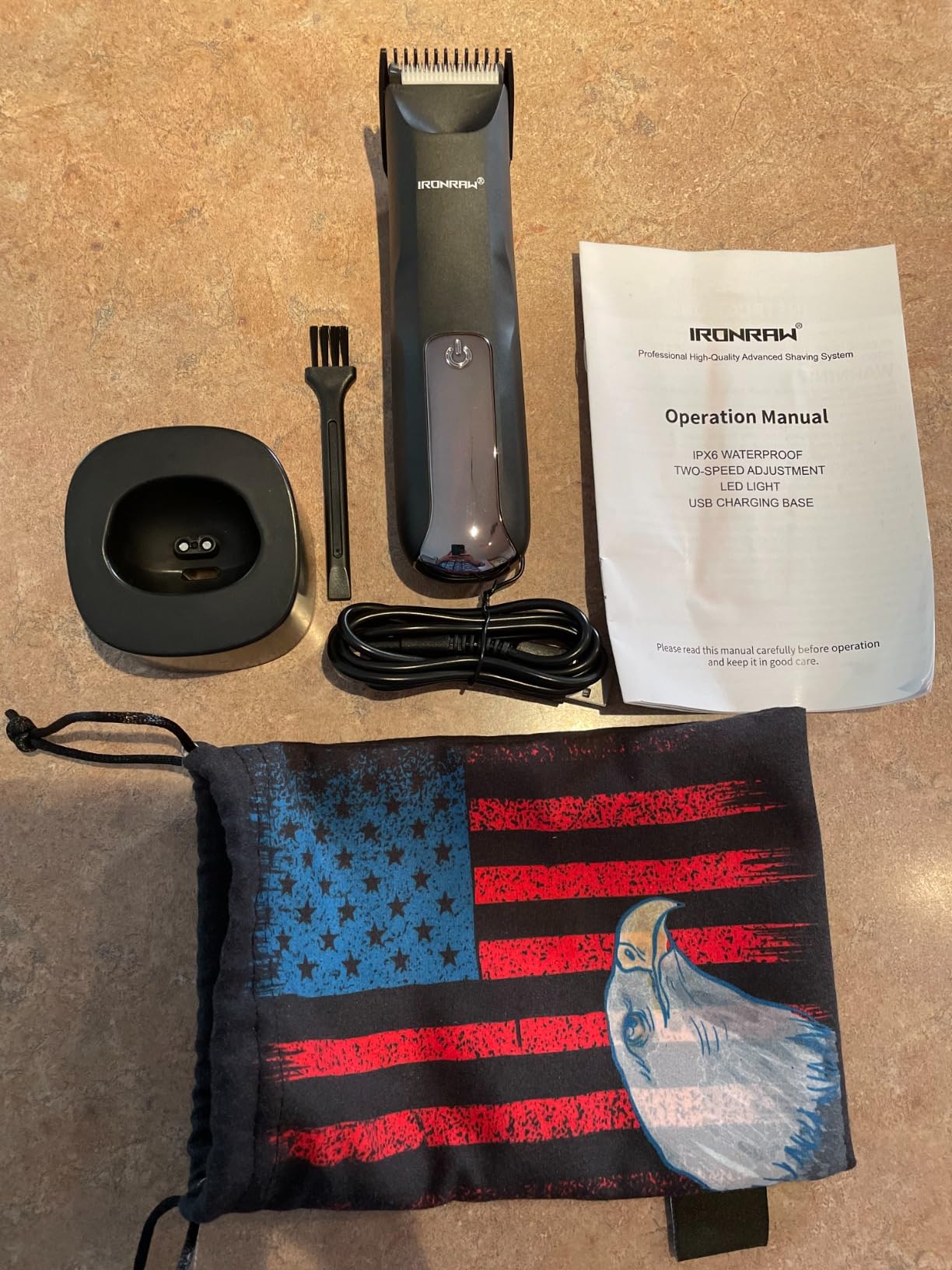 Amazon.com: Ironraw Ball Trimmer Men, Electric Pubic Hair Trimmer for ...