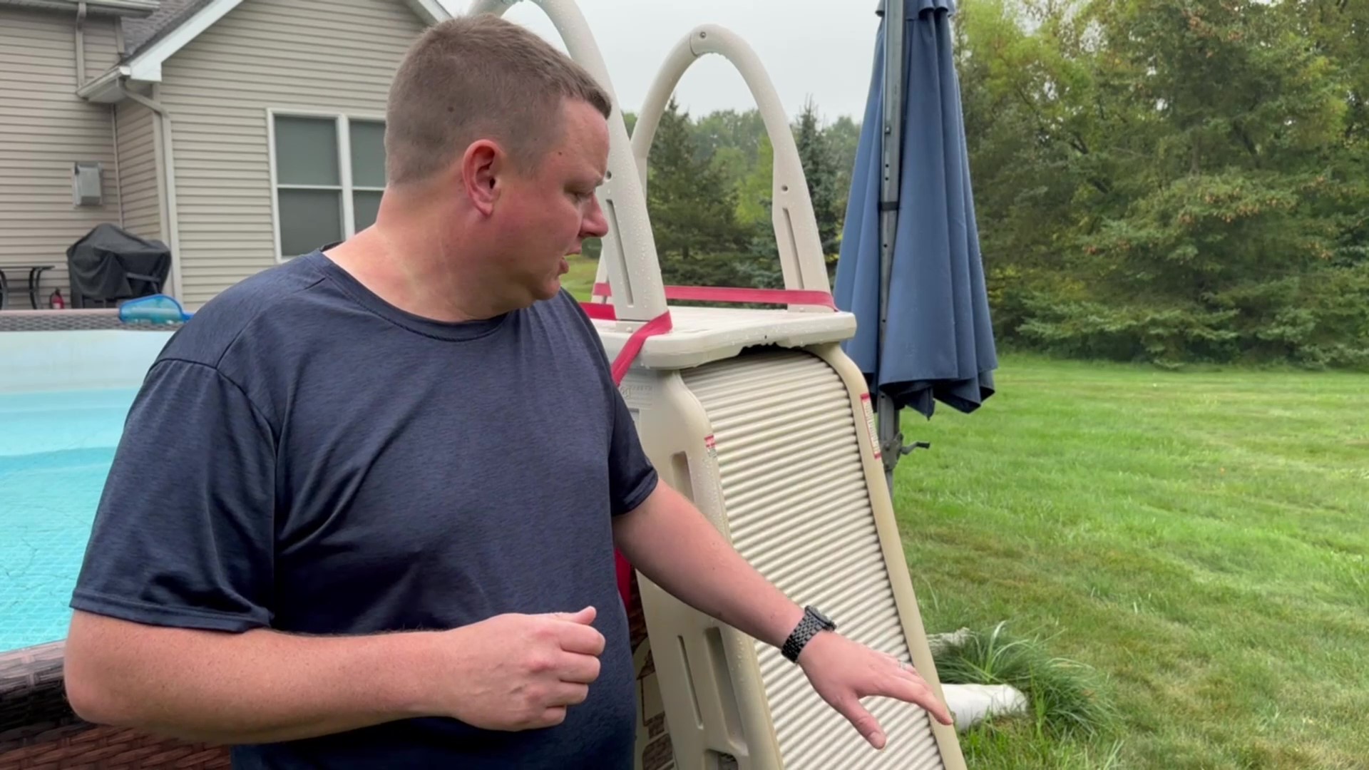 Watch A Solid Lockable Pool Ladder with Roll Guard by Confer! on Amazon ...