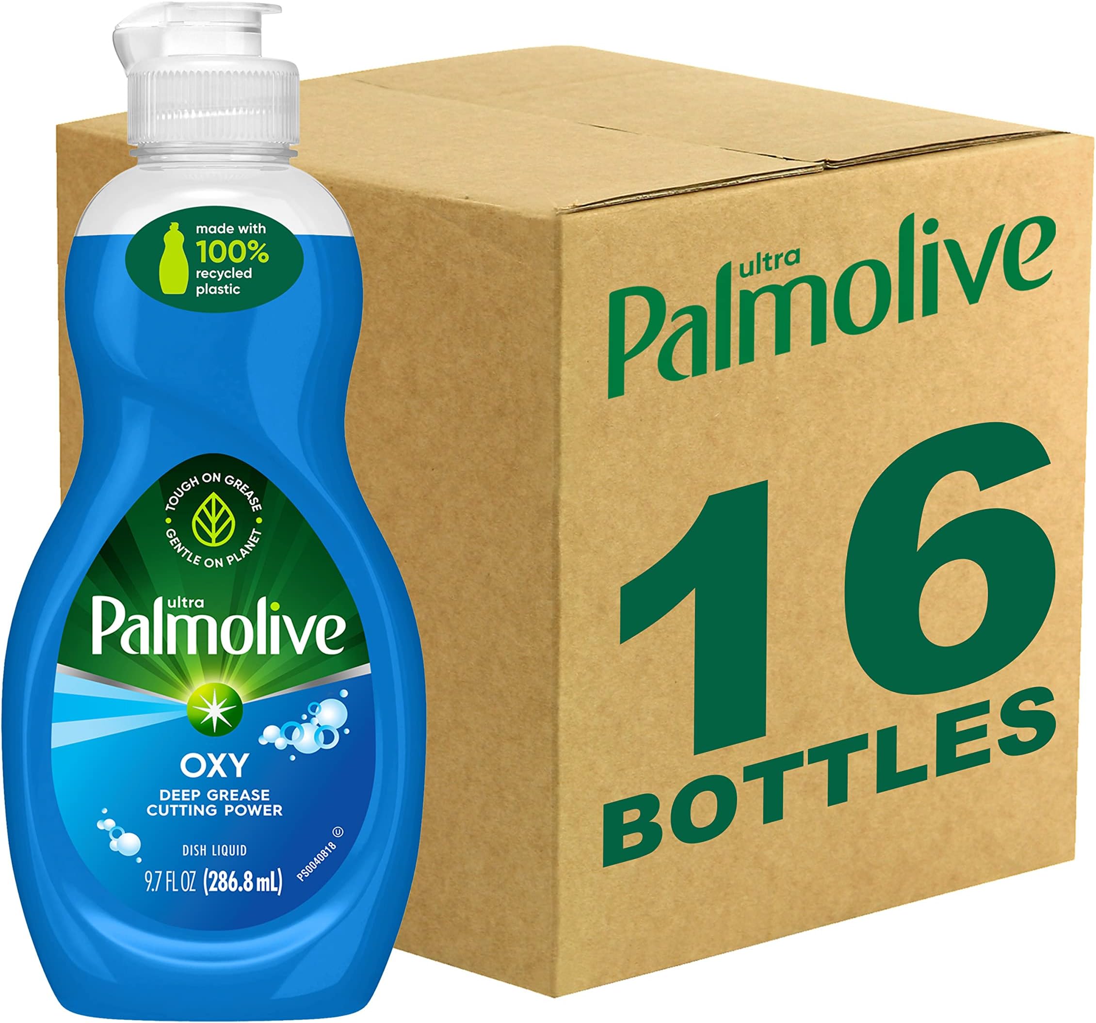 Amazon.com: Palmolive Ultra Liquid Dish Soap, Oxy Power Degreaser, Blue ...
