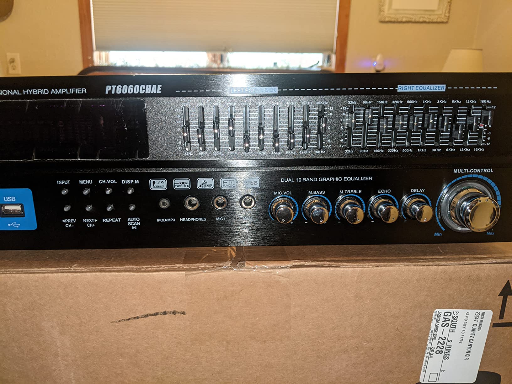 $31/mo - Finance 6-Channel Bluetooth Hybrid Home Amplifier - 2000W Home ...