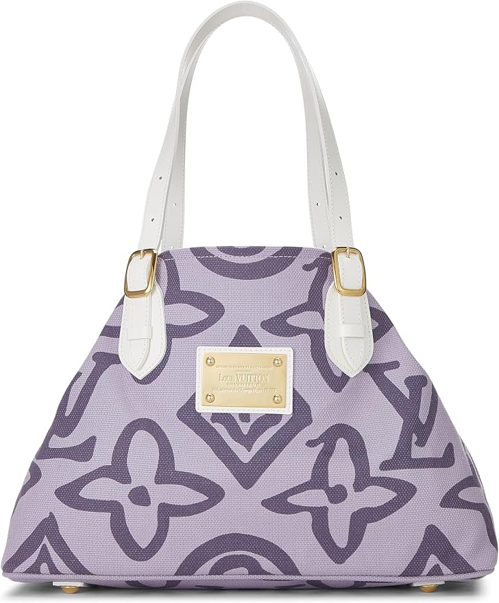 Amazon.com: Louis Vuitton, Pre-Loved Purple Monogram Canvas Tahitienne ...