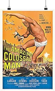 Amazon.com: THE AMAZING COLOSSAL MAN 1957 - Paper Movie Poster: Posters ...