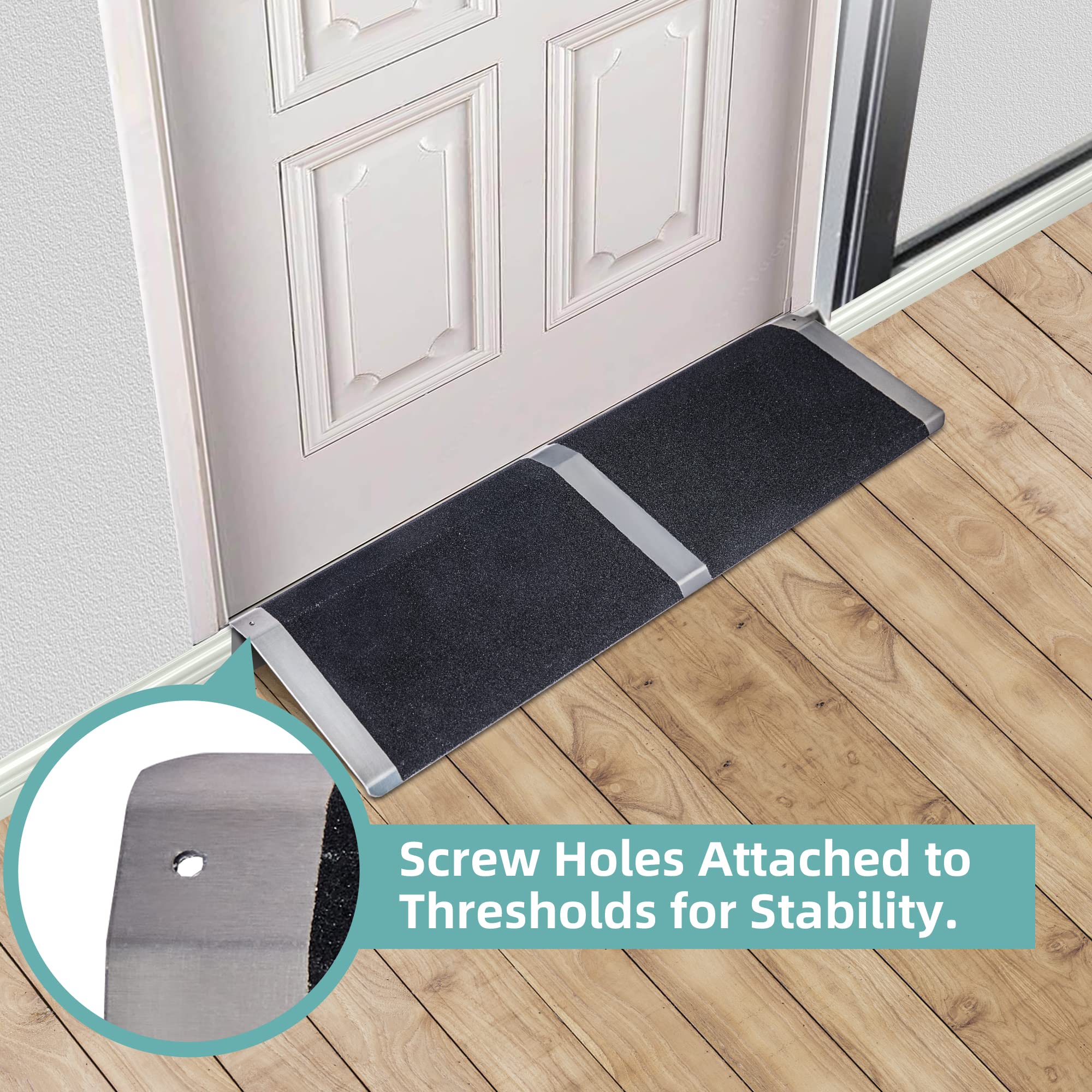 KOLO Threshold Ramps for Doorways,10" W x 32" L, 600 lbs Capacity ...